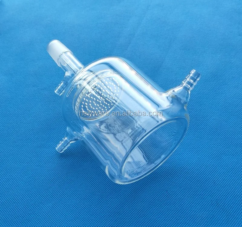Glass Double Wall Tempering Jacketed Filter Buchner Funnel