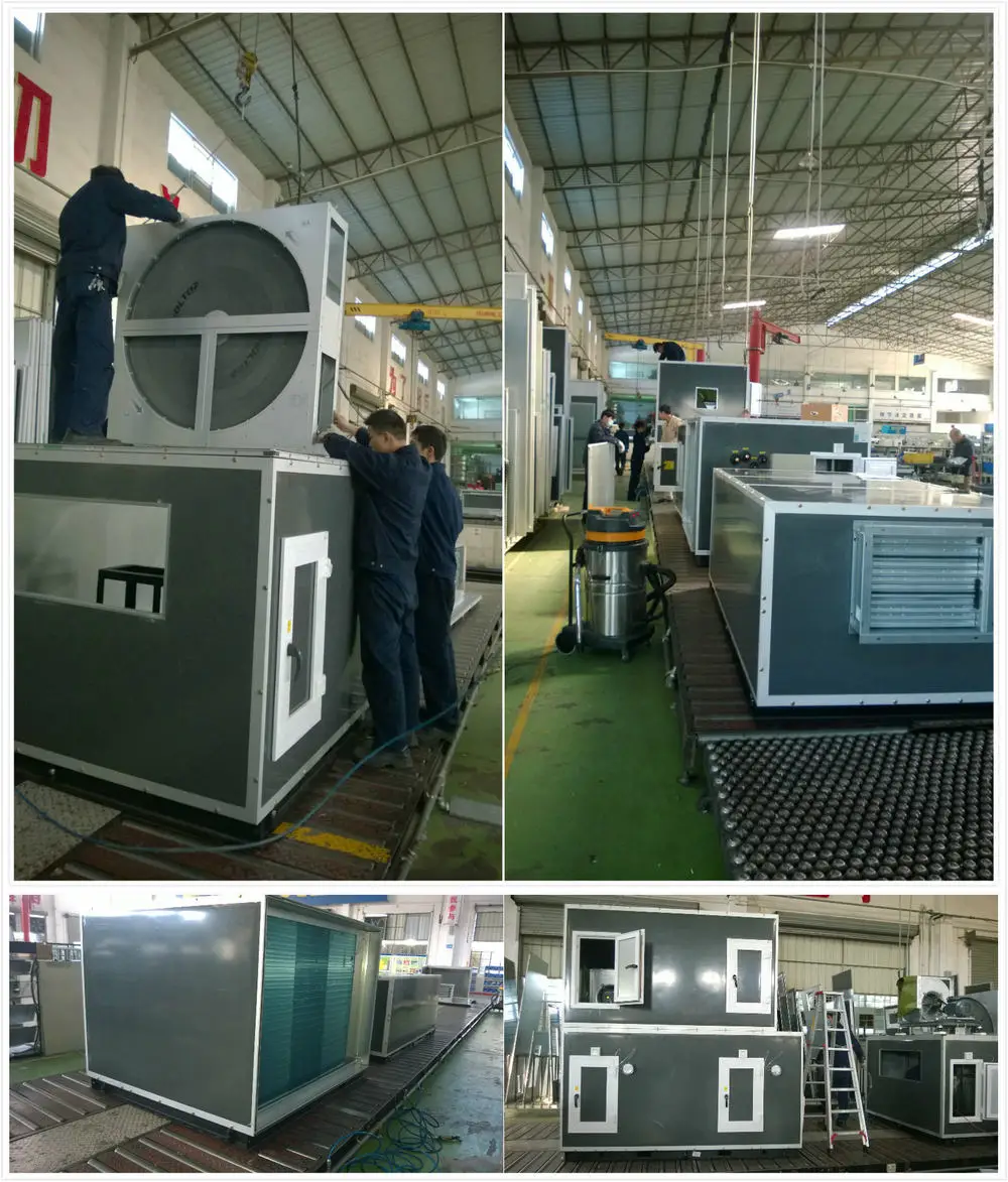 Central Air Conditioning System Fresh Air Handling Unit With Dx Coil ...