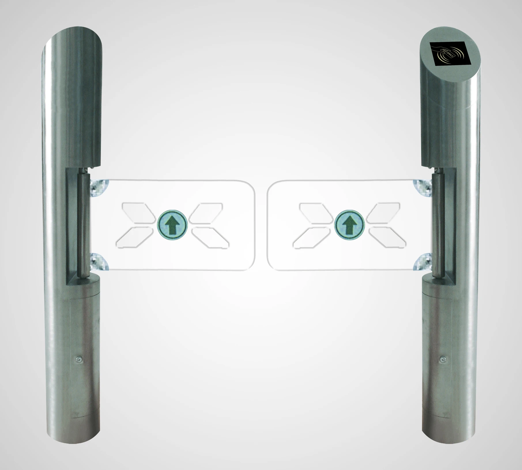 Access Control Automatic Supermarket Entrance Swing Turnstile Gate ...