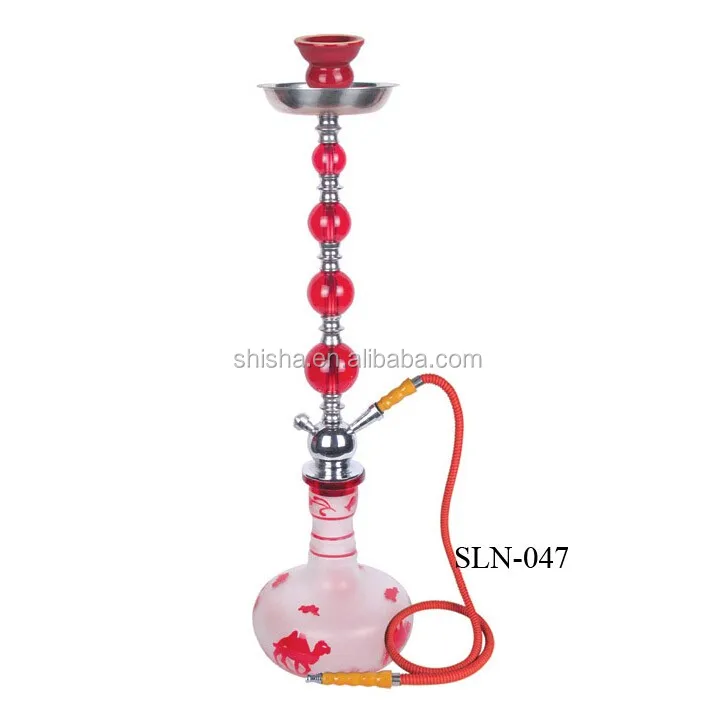 Beautiful Good Quality Glass Bottle Crystal Metal Stem Hookah Shisha ...