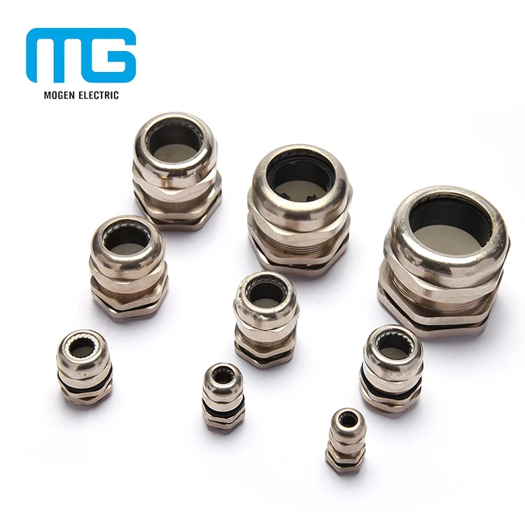 PG25 Brass Nickel-Plated Metal Cable Glands Connector