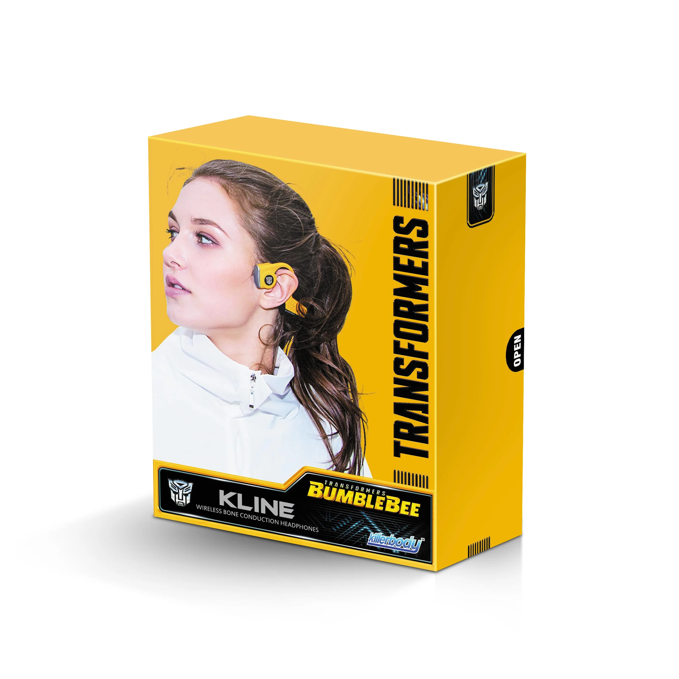 Bumblebee Transformers Bone Conduction Headphones Portable Bluetooth 5. ...