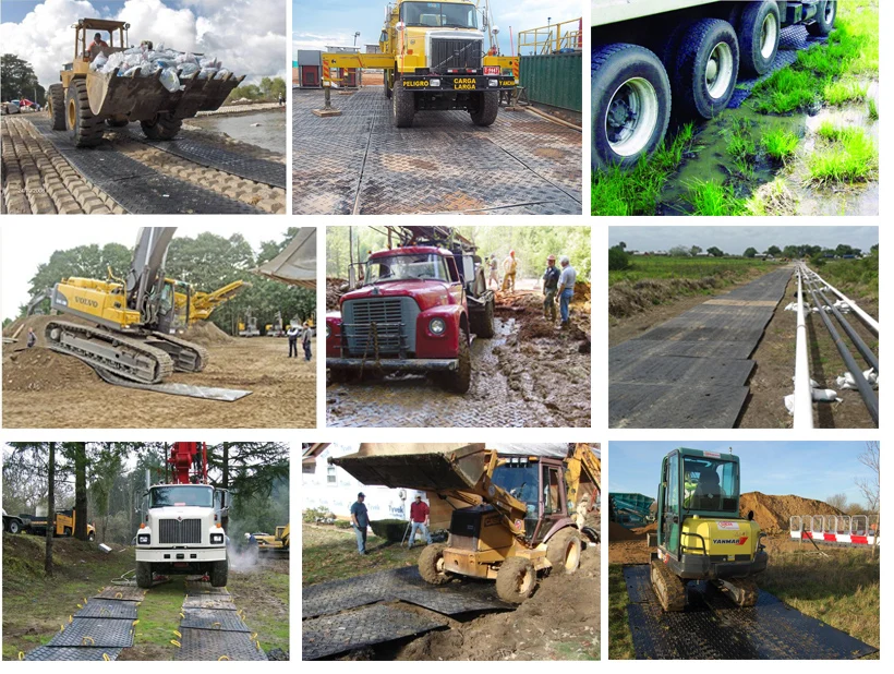 Pe Paving Board Temporary Paving Movable Anti-skid Plastic Road ...