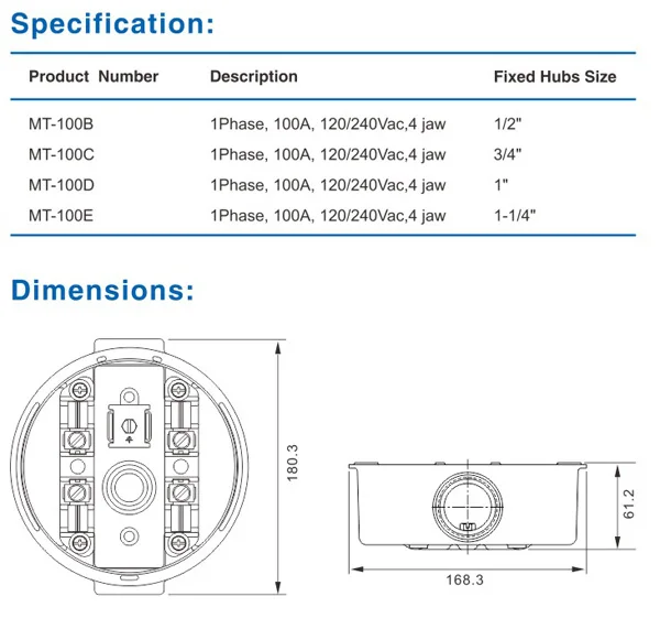 100a Round Meter Socket - Buy Meter Socket,Round Meter Socket,100a ...