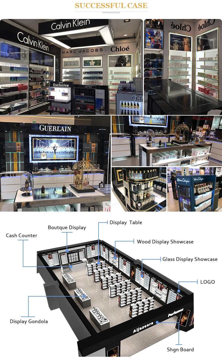 Customized Perfume Display Stands - Tailor Shop Interior Design