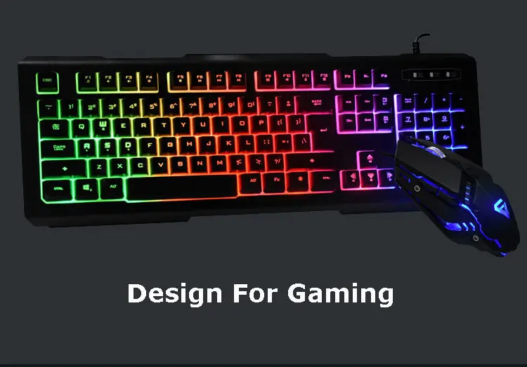 Customized Logo Combo Gaming Keyboard And Mouse With Mousepad Completo ...