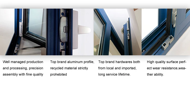 Thermal Break Aluminium Sliding Window with Double Glass(id:10880326 ...