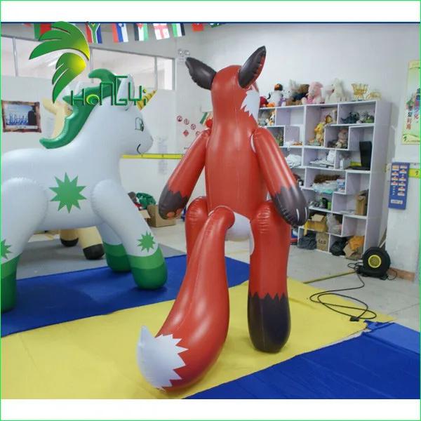 Customized Giant Inflatable PVC Cartoon Toys - Red Fox