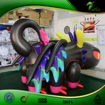 Hongyi Inflatable Dragon Inflatable Toothless Dragon Pvc Air Doll Ride ...