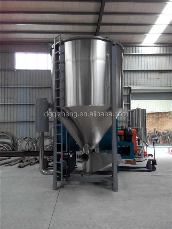 Plastic Granule Vertical Agitating Machine With Heating And Drying ...