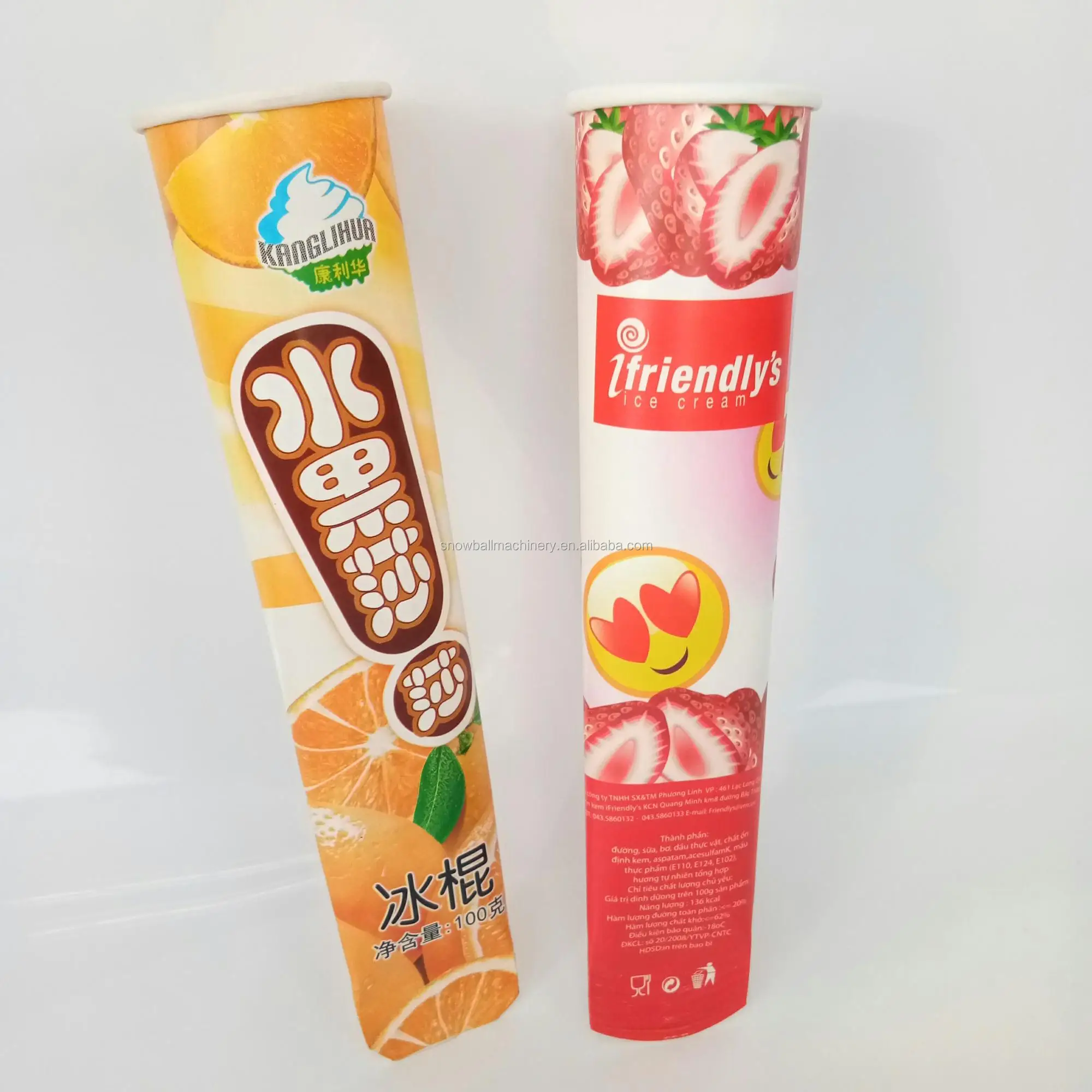 80ml Ice Lolly Packaging/callipo Tube Packing - Buy Ice Cream Calippo ...
