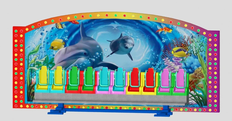 Profitable Carnival Game Trailer - Crazy Wave Mini Miami Rides