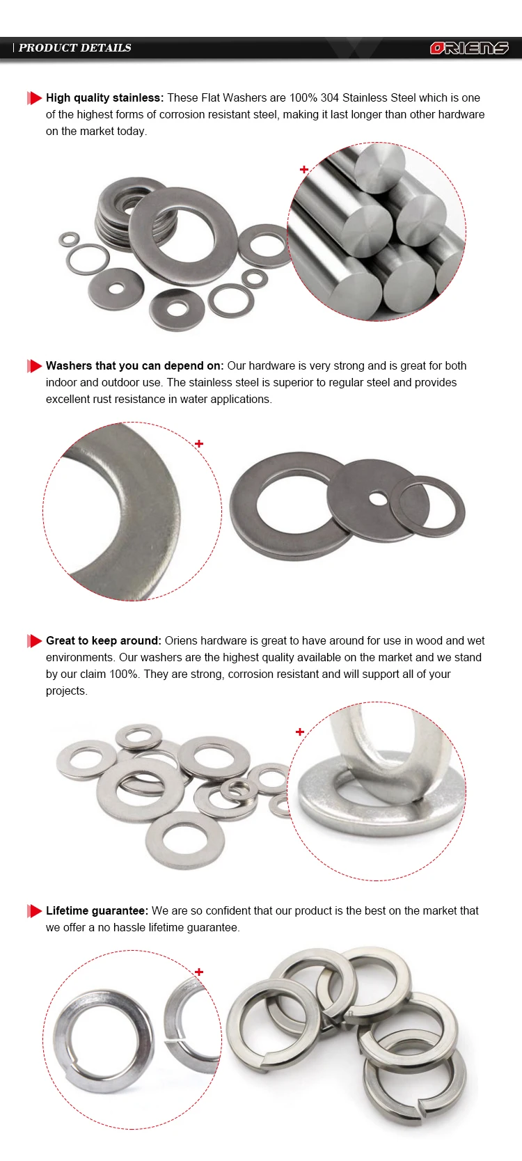 Spring Metal Stainless Steel 301 Corrugated Washers Spacer Gasket Wave ...