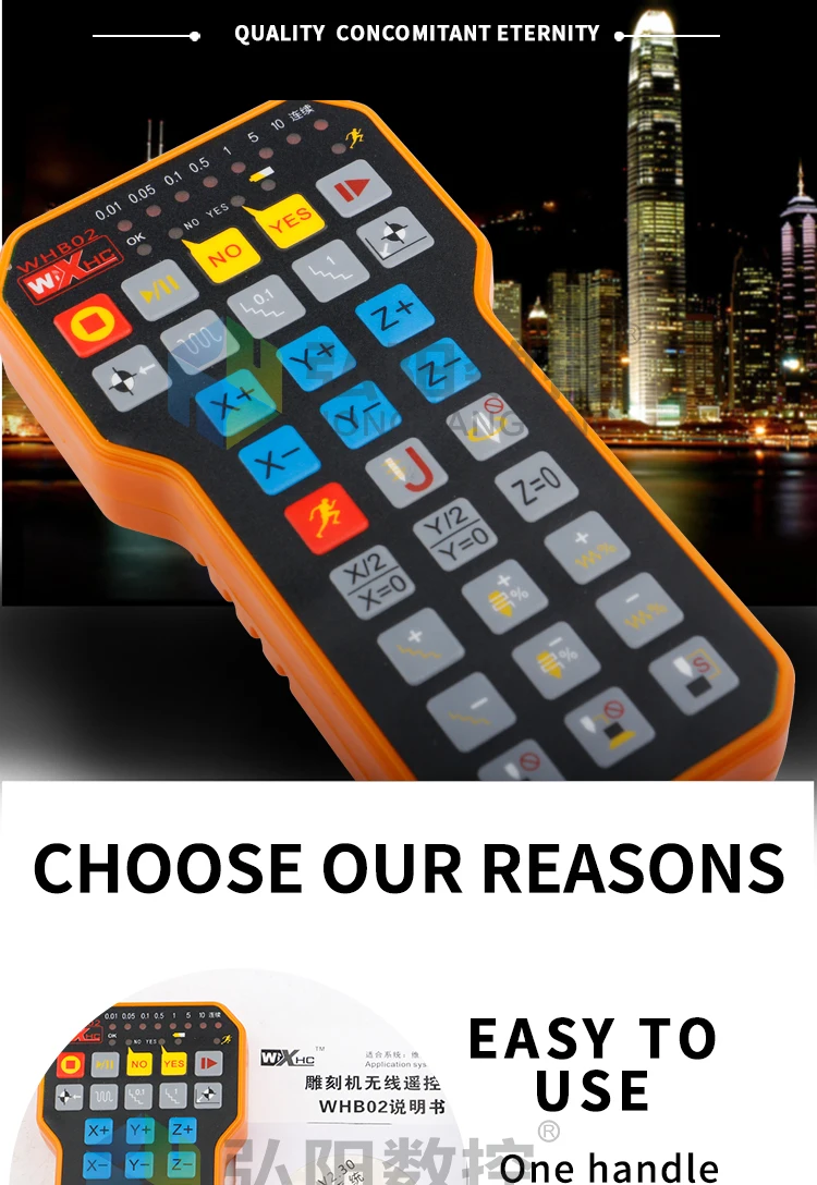 CNC 3axis NC Studio Controller USB Wireless DSP XHC WHB02