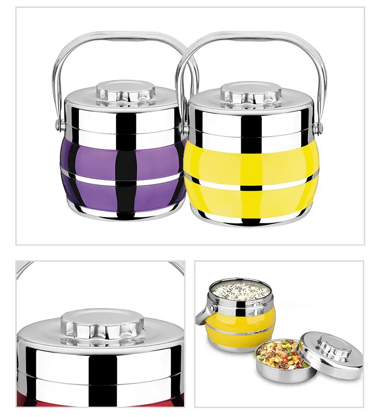 Hot Selling Lunch Handy Stainless Steel Food Storage Container Set With ...