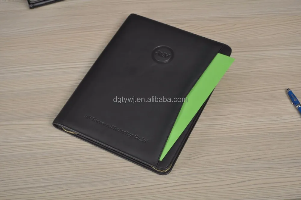 Office Supplies Leather Conference File Folder - Buy Leather File ...