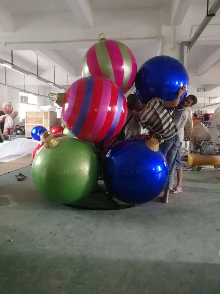 Holiday Decoration Christmas Ball Stack Large Fiberglass Bauble - Buy ...