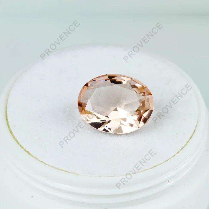 777# Champagne Color Oval Cut Synthetic Morganite Gemstones