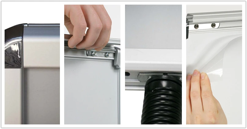 Aluminum Outdoor Water Base Pavement Sign 32mm Snap Frame