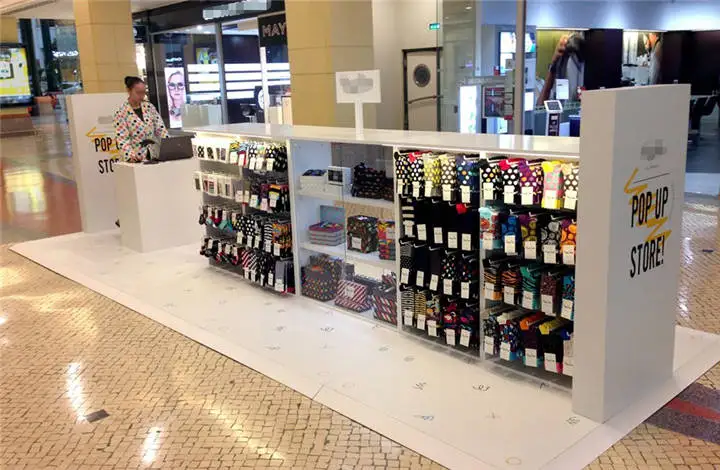 Retail Sock Stand Display - Modern Design for Mall Kiosks