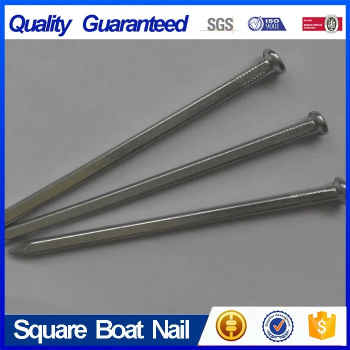 Galvanized Steel Square Boat Nails Square Shanks For Wooden Ship ...