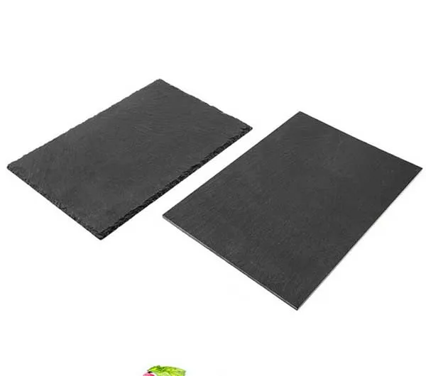 Natural Stone Black Slate Dishes - Sustainable & Stylish