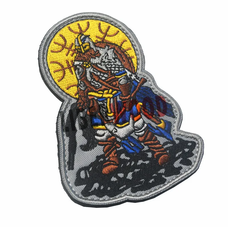 Japan Samurai Vikings Warrior Patch Military Tactical Morale Badge Hook ...