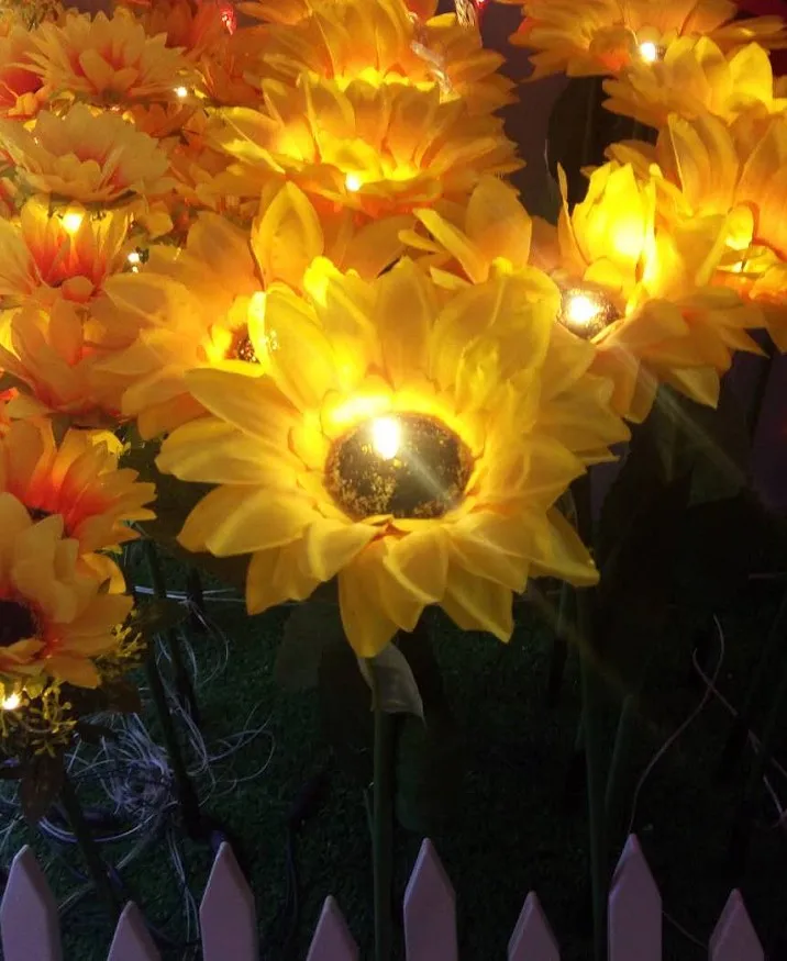 Led Flower Stand Light Outdoor Garden Yard Decoration Led Artificial ...