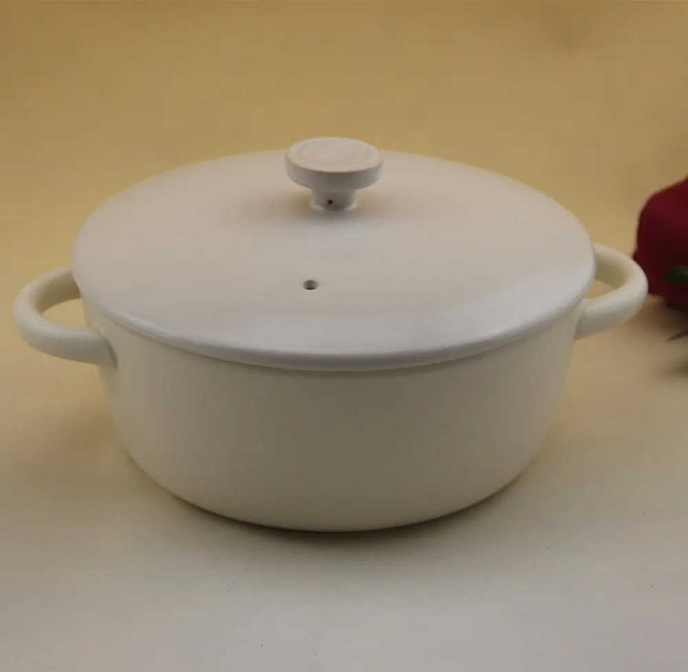 White Cooking Pot High Temperature Resistant Casserole Hot Pot - Buy ...