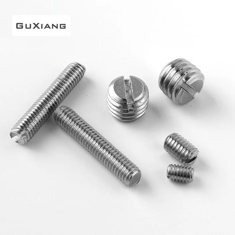Stainless Steel 304/316 Metric Thread Flat End Slotted Set Screw - Buy ...