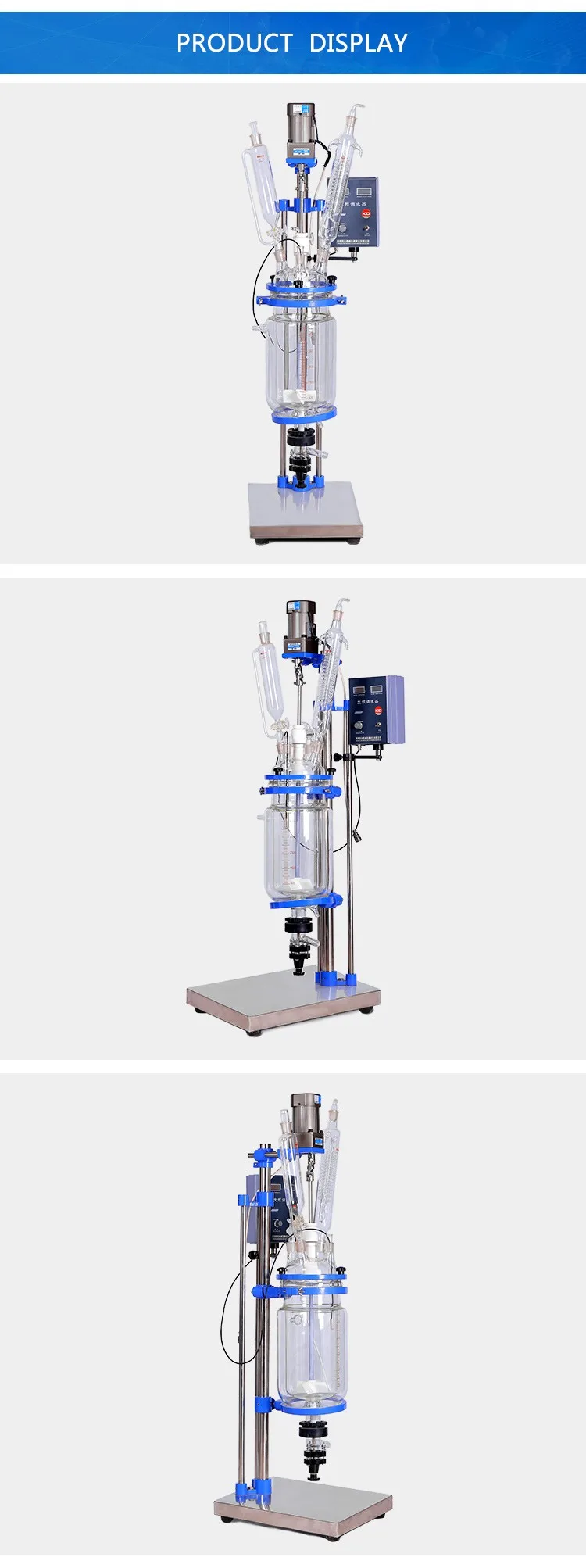 S-5l Chemical Jacketed Glass Reactor Benchtop Bioreactor - Buy Benchtop ...