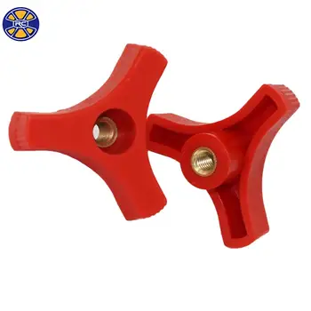 Red Female Threaded Triangle Plastic Handle Knob For Access Panel - Buy ...