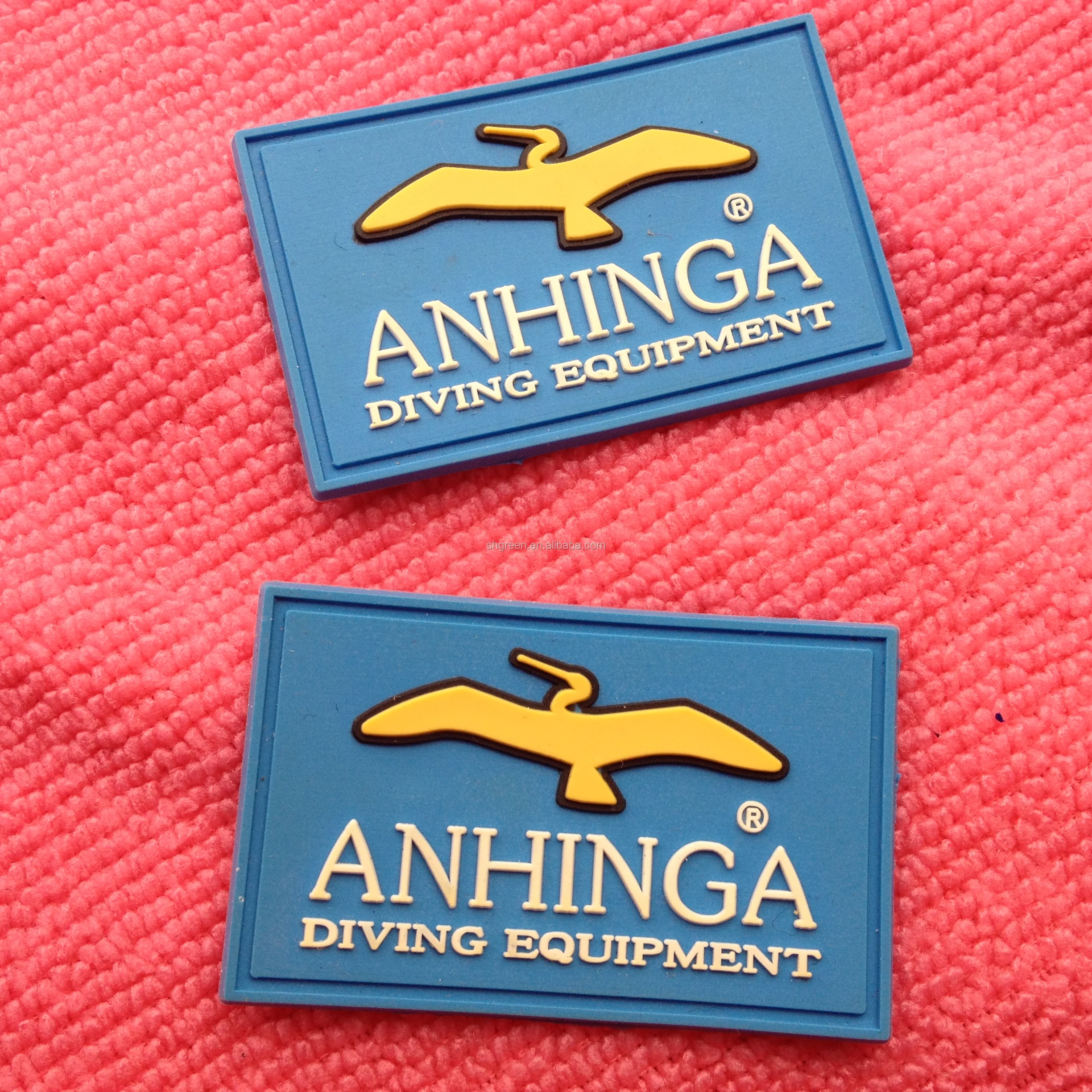 3D Embossed Brand Logo PVC Rubber Label - Perfect Handfeeling