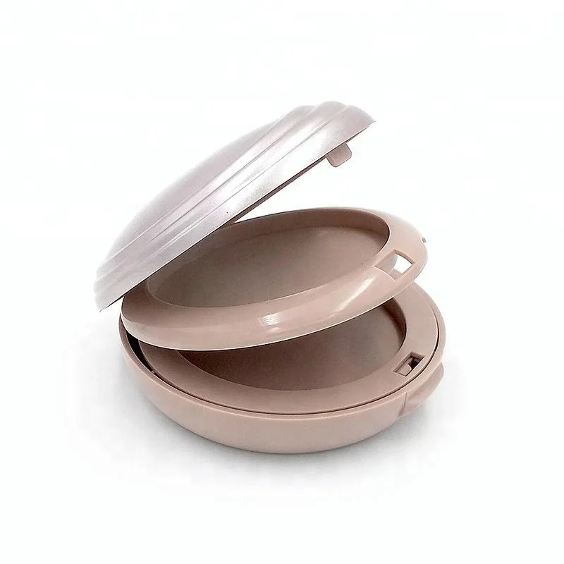 Round Colorful Double-layer Design Powder Compact Case Blush Powder ...