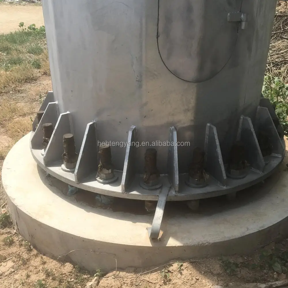 High Pole Fiberglass Radome Antenna Tower for Telecommunication