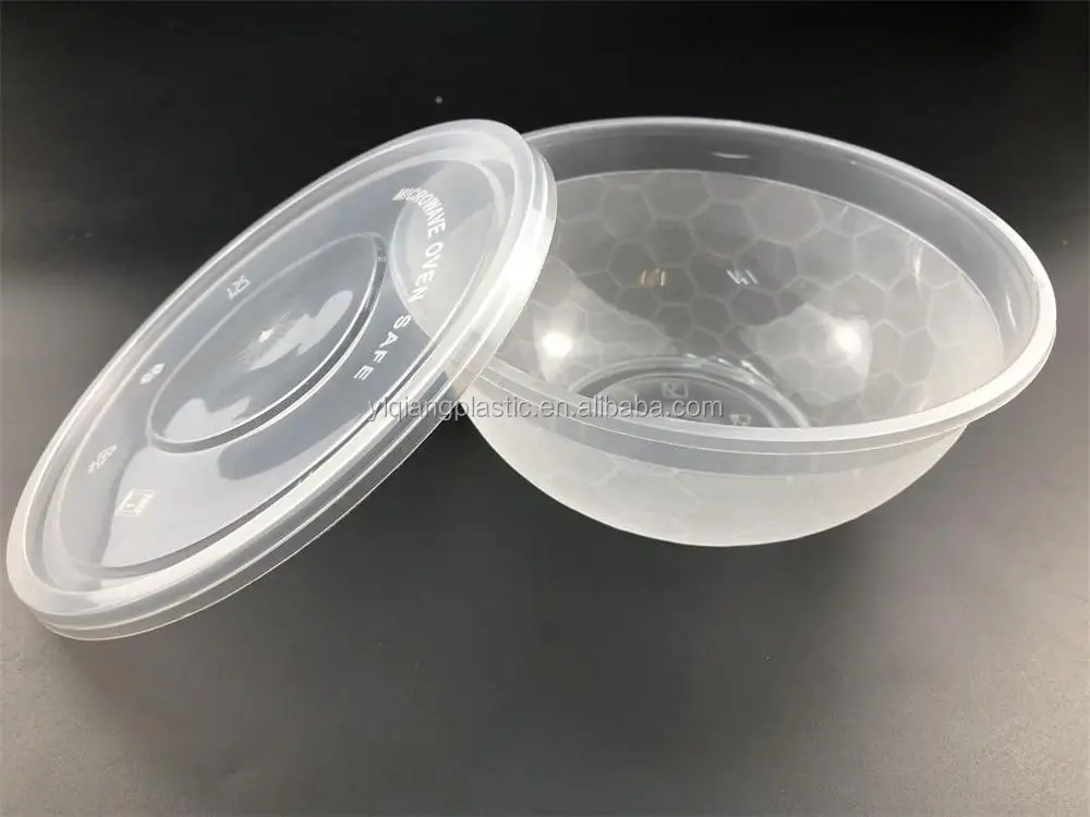 Fda Pp Clear Round Disposable Food Packaging Rice Bowl - Buy Disposable ...