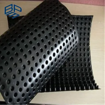 Geotextile And Dimple Drainage Matting Geocomposite - Buy Plastic ...