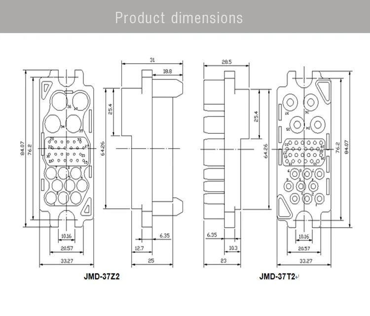 Elcon Battery Connectors - 75 Amp Mid Power Connectors