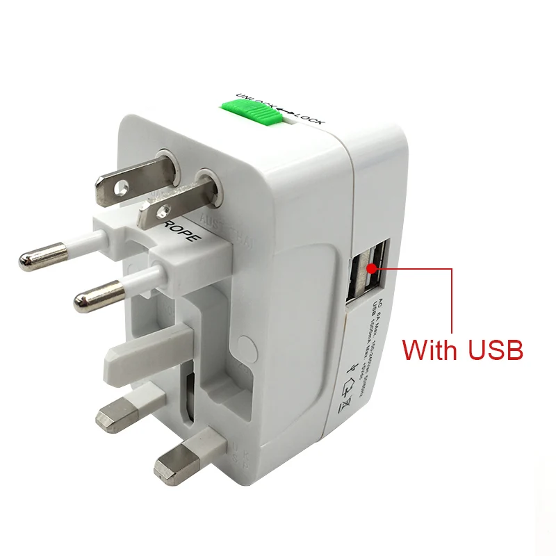 Multi Plug Travel Adapter Socket Universal Travel Adapter Uk Us Au Eu ...