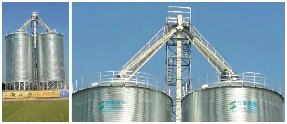 Galvanized Steel Rice Storage Grain Silo - Buy Steel Rice Grain Silo ...