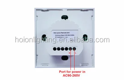 RF Wall Panel - Wireless Touch Panel RGBW LED Controller