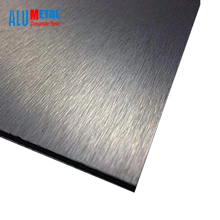 Silver Brushed Aluminum Composite Panels - Durable & Stylish
