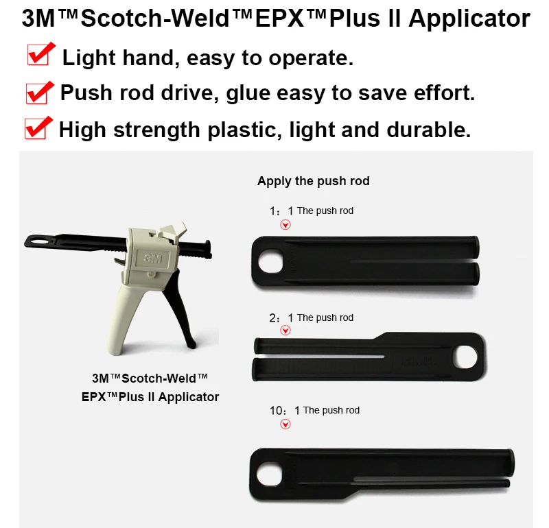 3m -weld Epx Adhesive Applicator Cordless Glue Gun With 2:1 And 1:1 ...