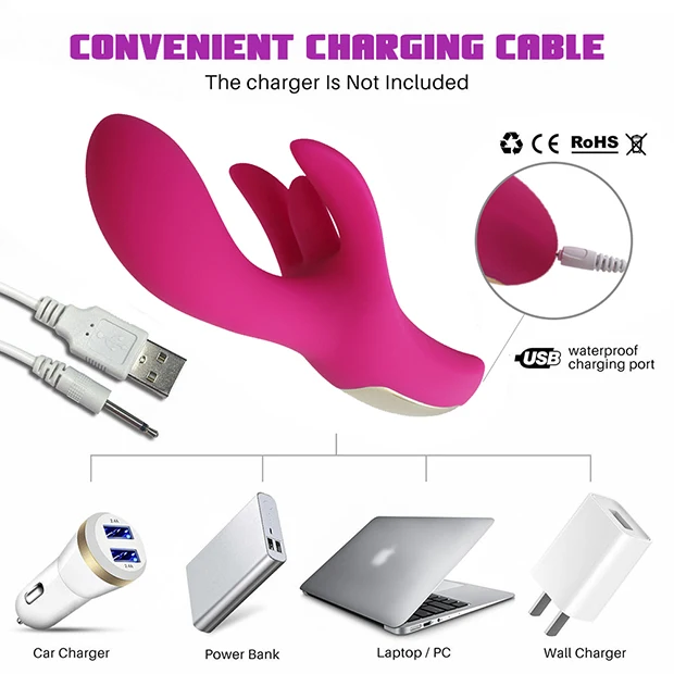 Levett Usb Rechargeable Massager Wand Personal Masturbating G Spot 14 Speeds Sex Toys For Women ...