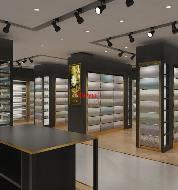 Customizable Wallpaper Display Racks - Durable & Stylish