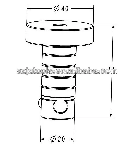 Jergens D25 Ball Lock Pin Shaft-Metric System by A-ONE