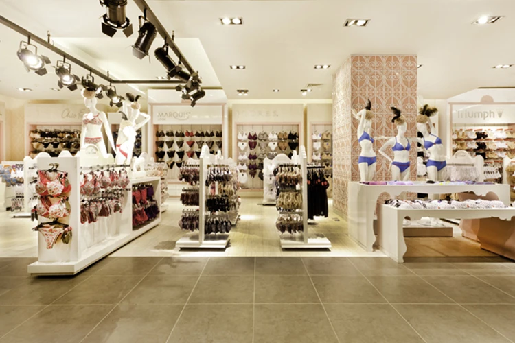 Commercial Underwear Display Stand And Lingerie Cabinet For Underwear ...