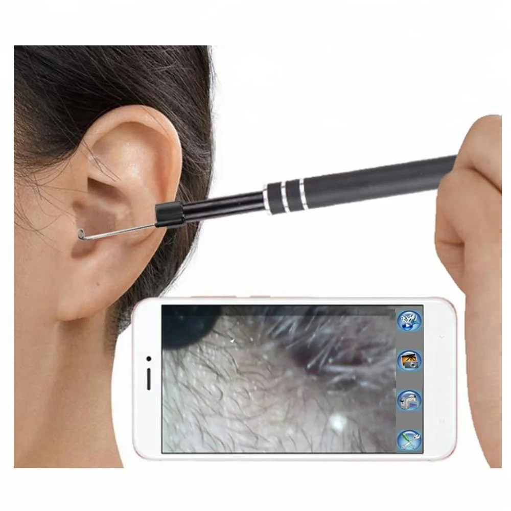 Waterproof 0.3mp 5.5mm Electronic Micro Camera Visual Ear Scoop ...