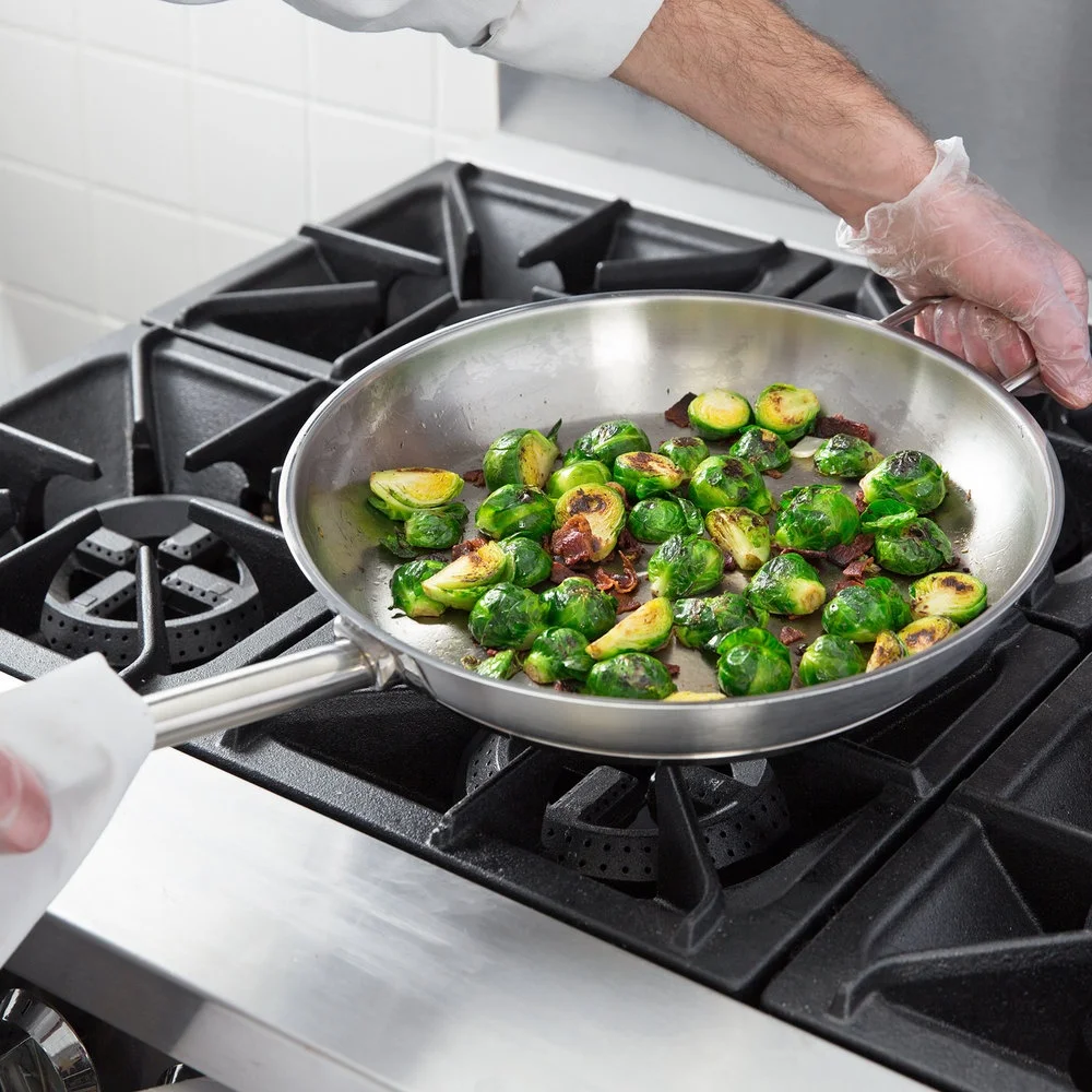 High Quality Hotel Kitchen Durable Induction 20 Inch Frying Pan 304 ...