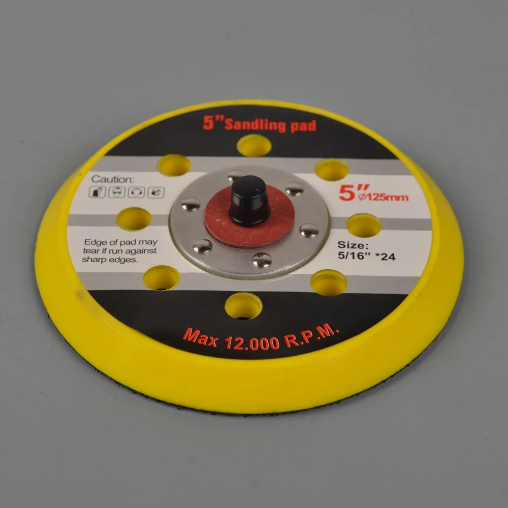 6 Inch Hook and Loop Backing Pad - 8 Holes for Polishing